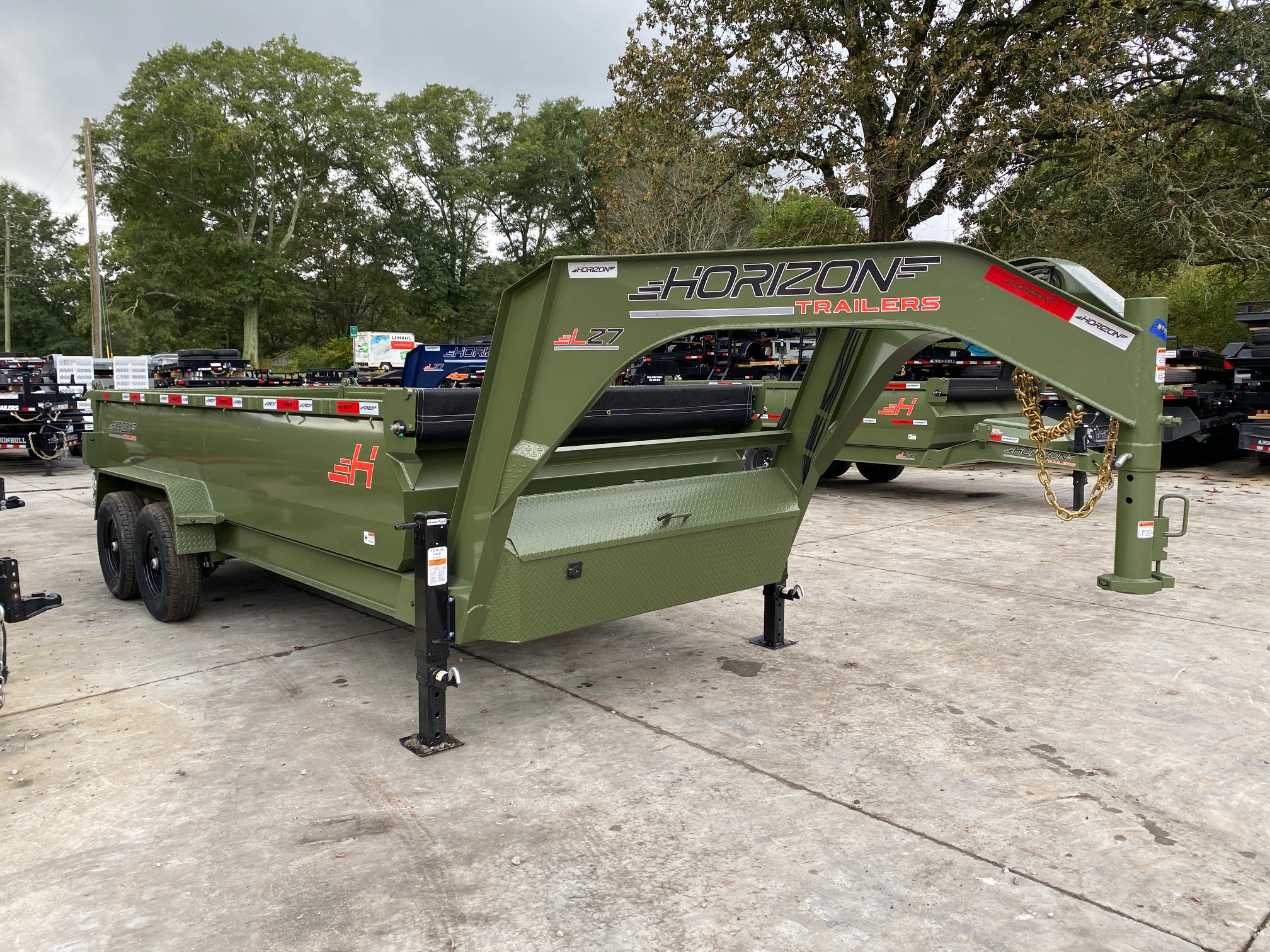 2026-Horizon-7x16-Gooseneck-14K-Dump-Trailer-–-3’-Sides,-8”-I-Beam,-Scissor-Hoist,-Ramps ...